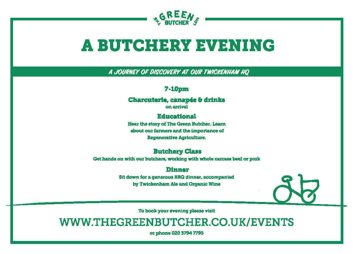 1x Gift Voucher for a Butchery Class – The Green Butcher