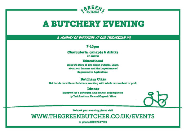 1x Gift Voucher for a Butchery Class – The Green Butcher